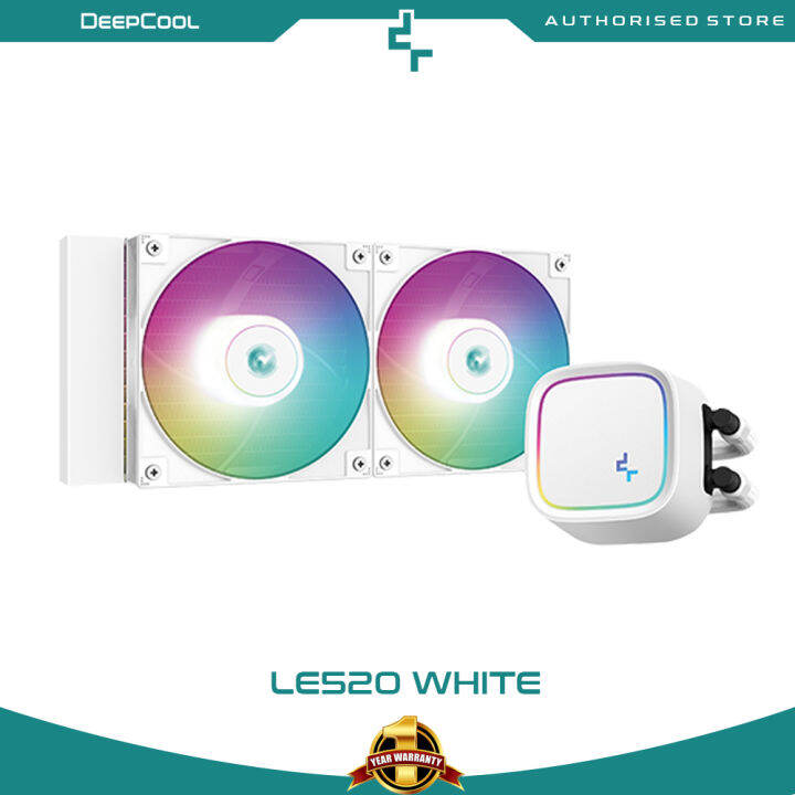DEEPCOOL LE520 WH White 240mm ARGB Liquid Cooler | Lazada PH