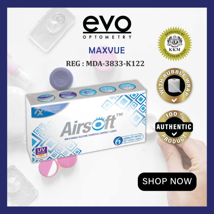 MAXVUE Airsoft SILICONE HYDROGEL CONTACT LENSES (6 pcs) | Lazada