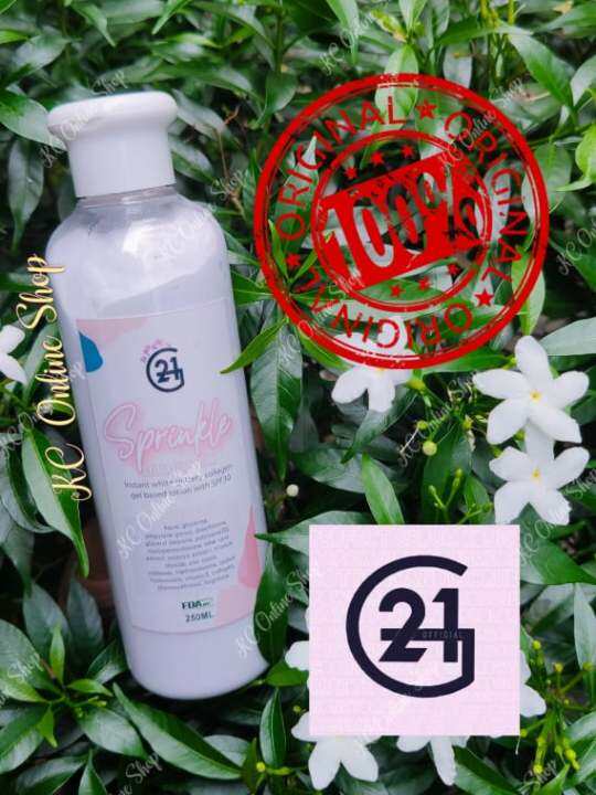 G21 SPRINKLE Gel Based Purple Lotion 250 ML Instant White Glittery ...
