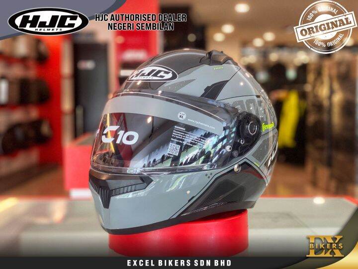 HJC FULL FACE HELMET C-10 INKA (MC-3H)/ Full Face Helmet / Motorcycle ...