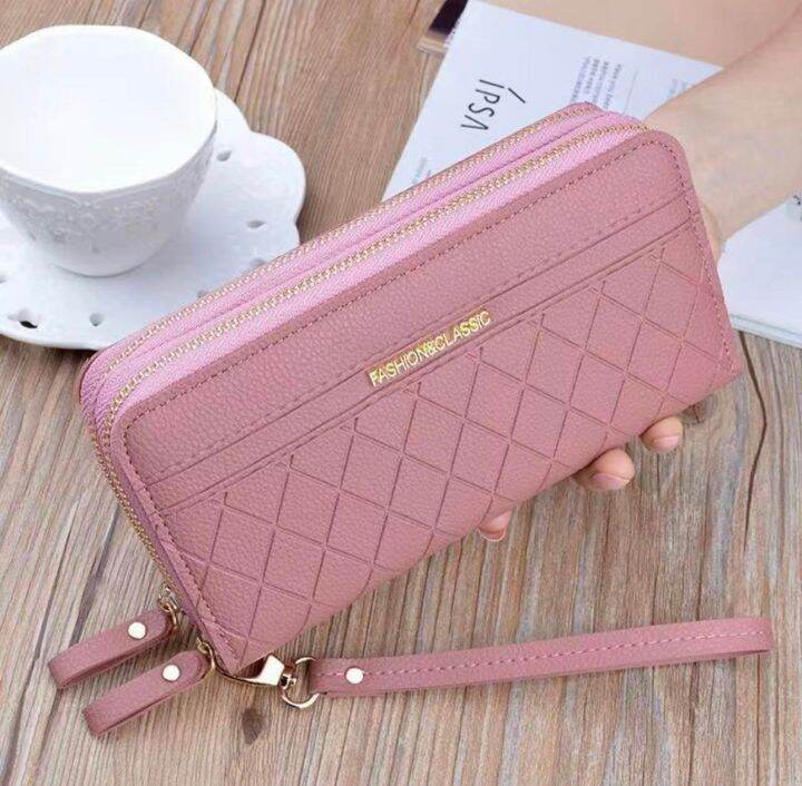05 Double Zipper Clutch Long Wallet For Women | Lazada PH