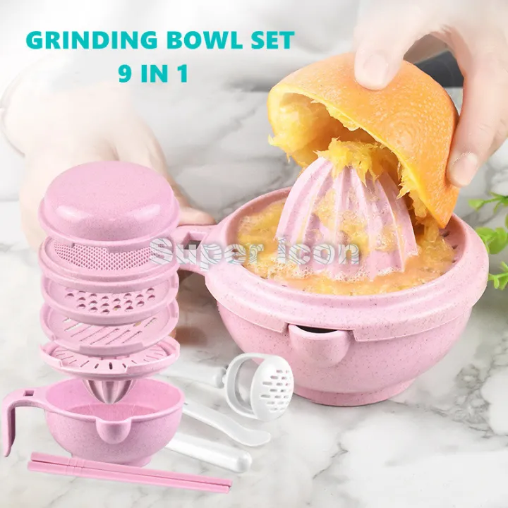 Baby food smasher 9 in 1 Food Masher Pacifier Feeder Baby masher ...