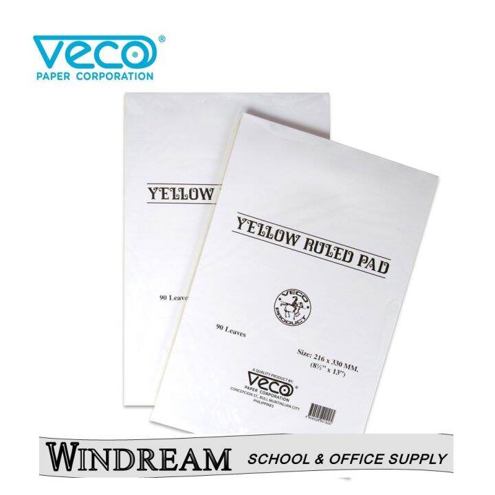 Veco Yellow Pad Paper 90 leaves | Lazada PH