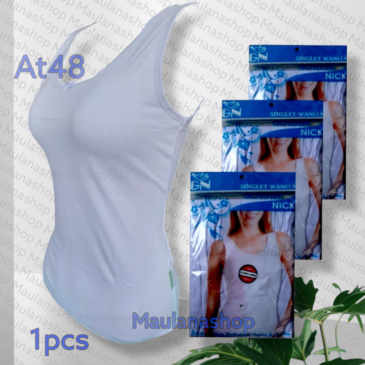 Singlet wanita golden nick / tank top wanita / Kaos dalam wanita warna putih / Tank top golden ...
