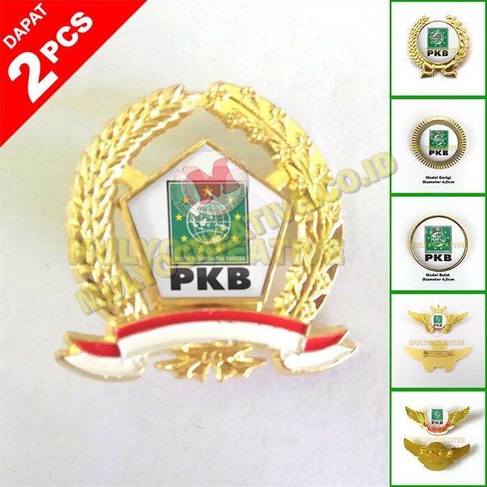 Pin Bros Partai PKB Lencana Wing Logo Partai PKB Pin Partai Kebangkitan ...