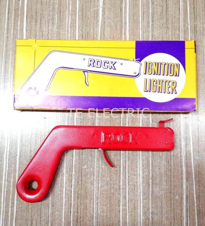 PISTOL TYPE ROCK FLINT GUN FIRE IGNITION STARTER BBQ CAMPING HOB ...