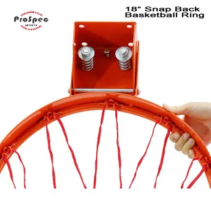 Basketball Snapback Ring 18" Steel Wall Mounted Outdoor Hanging Basket ...