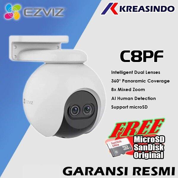 EZVIZ C8PF 1080P Dual-Lens Outdoor WiFi IP Camera IPCAM Resmi | Lazada ...