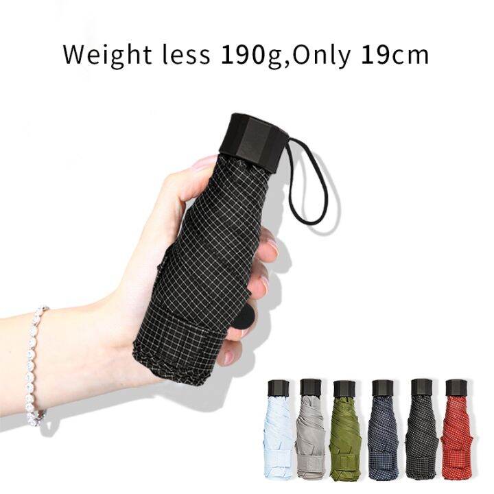 Smallumbrella MenPocket 5-พับร่มผู้หญิงเส้นด้าย-ร่มเดินทางร่มกันลม ...