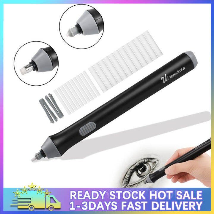 Adjustable Electric Pencil Eraser Mechanical Kit Battery Operated ...