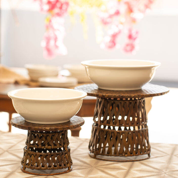 Severine Woven Food Riser/Serving Platter/Tray/Stand- Domesticity ...