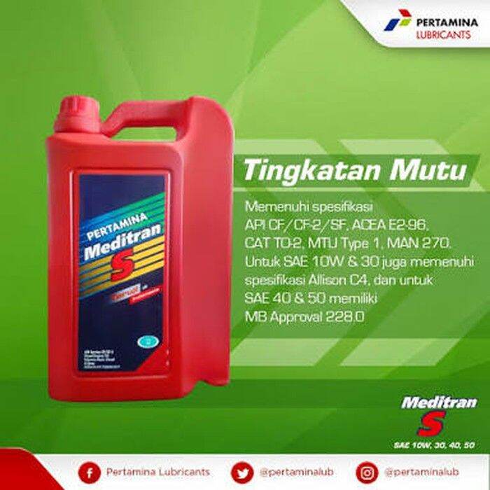 Pertamina Meditran S40 kemasan 1ltr | Lazada Indonesia