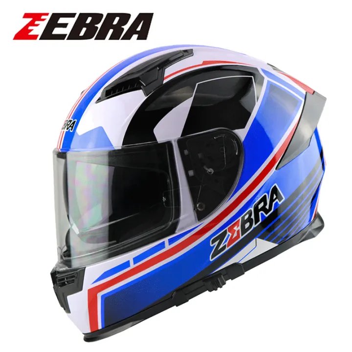 ZEBRA Original Motorcycles Full Face Helmet For Motor Riding Gear YM ...