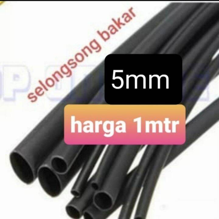 harga per 1 meter heatshrink 5mm selongsong isolasi selang bakar 5 mm ...