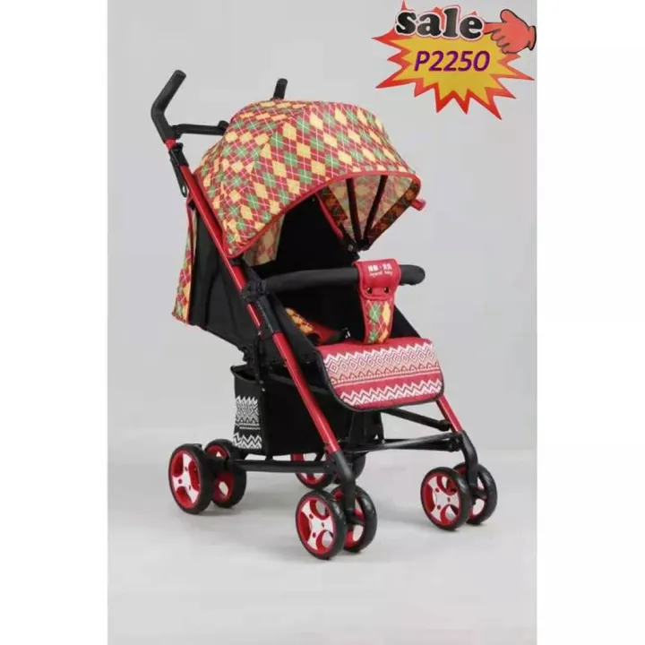 Pamper baby folding stroller can sit reclining trolley | Lazada PH