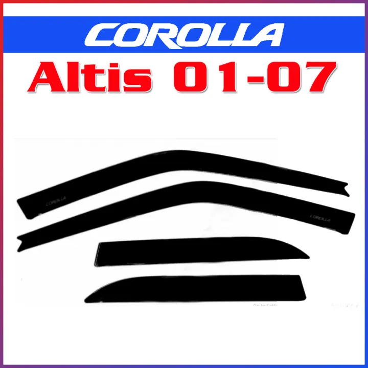 Window Visor Rain Guard for Toyota Altis 2001 - 2007 (Also Available ...