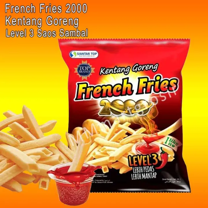 French Fries 2000/Snack Kentang/Kentang Goreng Saos Sambal/Level 3 60g ...
