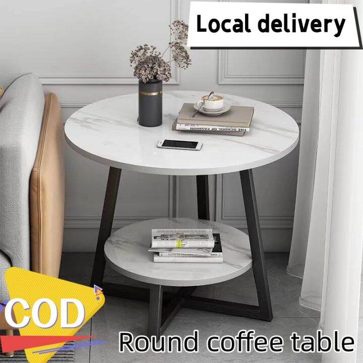 Round coffee table don't take up your space solid wood small round ...