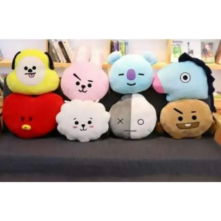 Flash Sale KPOP BTS / BT21 Head Pillow /Approx 42 x 36 cm depende sa ...