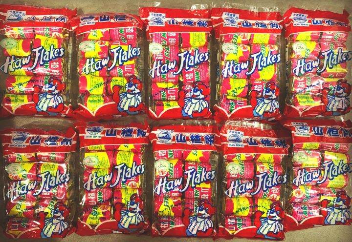 TRAIN BRAND 火車商標 HAW FLAKES 山楂餅 70G X 10 PACKS (100 PIECES) | Lazada