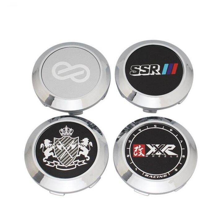 4pcs 68/64mm Clip Enkei Sticker Wheel Cover Cap Ssr Racing Center Cap ...