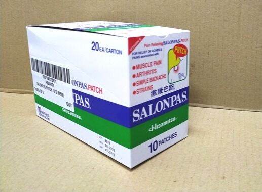 Salonpas Patch For Pain Relief 10's ( x 20 Small Box = 200 Plaster ...