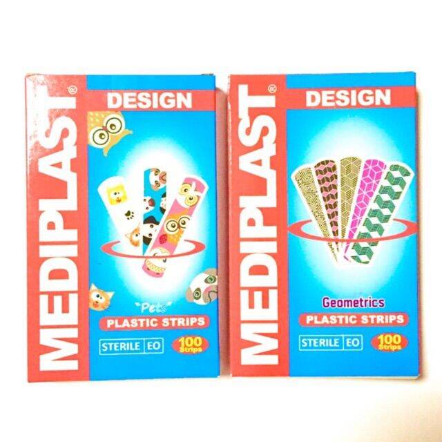 Mediplast Plastic Strip w/ Design Sterile Bandages (100 cts) | Lazada PH