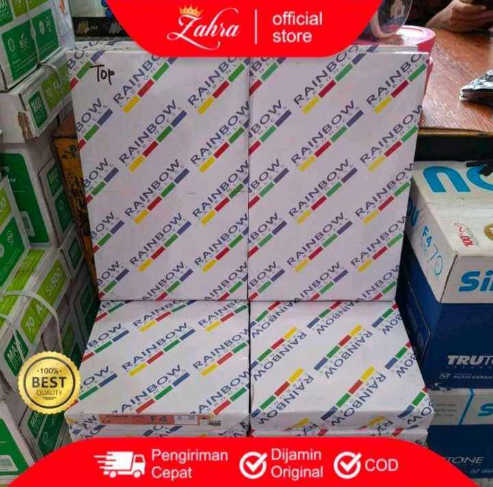 1 Rim Kertas nota (NCR) Rainbow f4 topsheet, middlesheet, bottomshet ...
