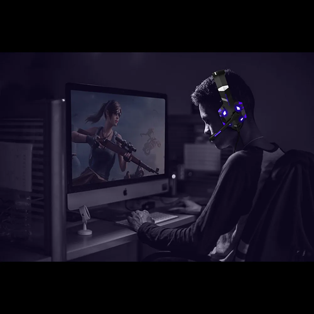 G9000max Gaming Headset Noise Adjustable Omnidirectional Driver 40mm ...