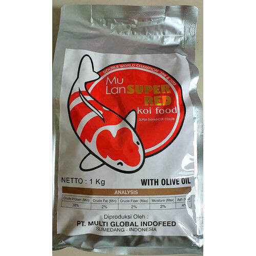 Mulan Koi Super Red Super Enhancer - Pakan Koi Premium (1 kg) | Lazada ...