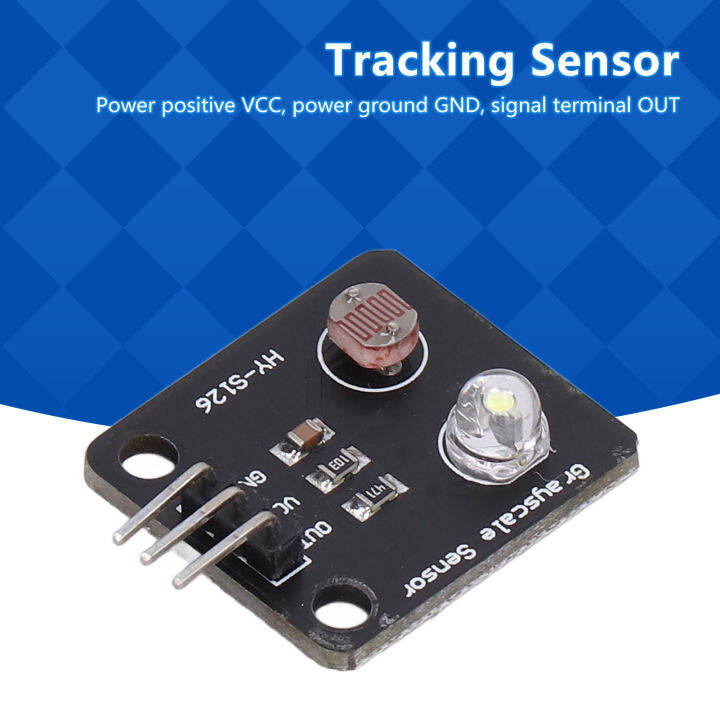 Gray Scale Sensor 3Pin Tracking Module 3.3V/5V Quick Response OUT VCC ...