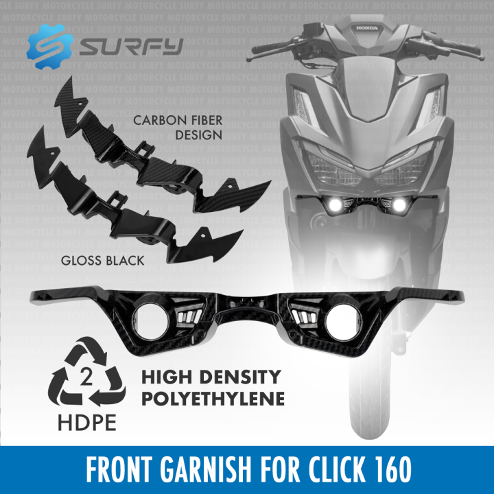 Honda Click 160 Head Light Cover Winglet Airscoop Garnish Mini Driving ...