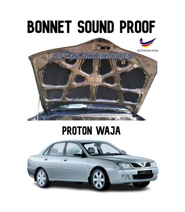 For Proton Waja~ High Quality Deadening Front Bonnet Sound Proof Heat ...