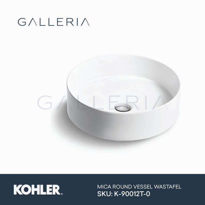 Kohler Mica Round Vessel Lavatory K-90012T-0 / Kohler Wastafel | Lazada ...