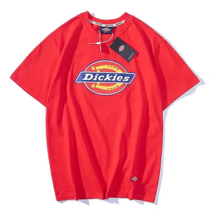 HHBB Dickies เสื้อยืดคอกลมแขนสั้นเนื้อผ้าฝ้ายทรงหลวมสําหรับผู้ชายและ ...