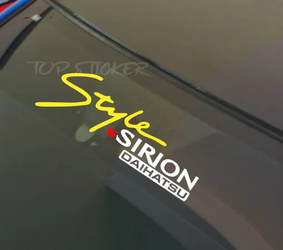 STYLE BY DAIHATSU SIRION VINYL CAR STICKERS KERETA STICKER | Lazada