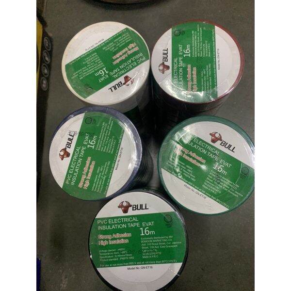 BULL Brand Electrical tape 16mtr. (PER PC.) | Lazada PH