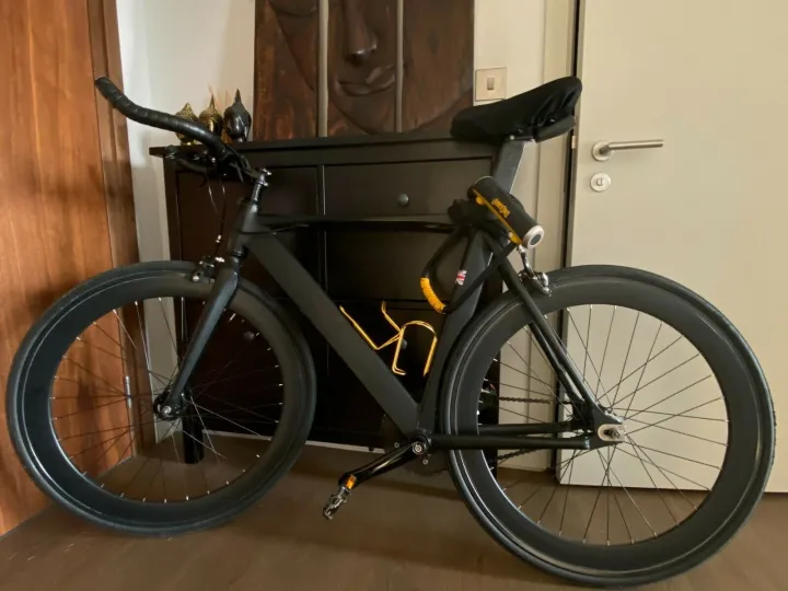 Bicycle Black Fixie | Alarmed Bike | Lights & Locks | Lazada PH