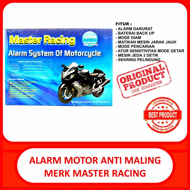 alarm motor anti maling master racing injeksi jeda stater | Lazada ...