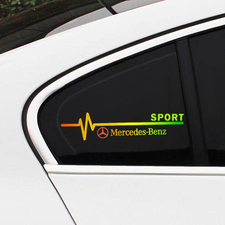 2pcs car triangle window sticker decorative sticker is applicable for ...