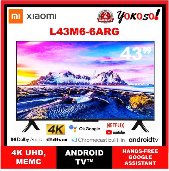 XIAOMI L43M6-6ARG 43'' Mi TV P1 Series L43M6-6ARG (Limitless 4K LED ...