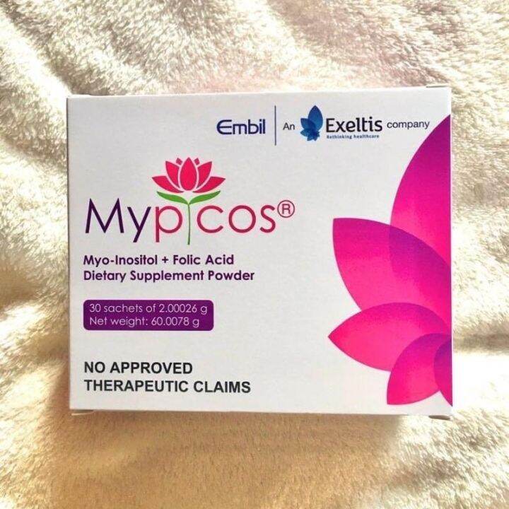 MYPICOS Myo-Inositol plus Folic Acid FDA Approved Sold per box (30 ...
