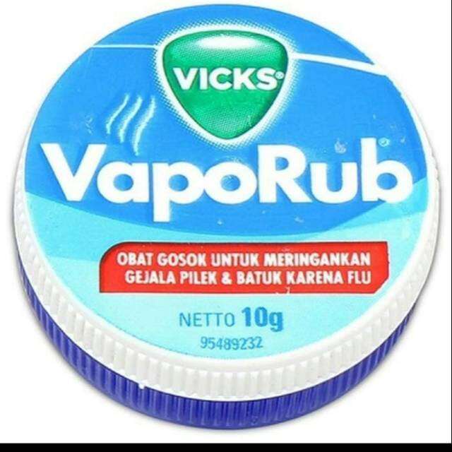 VICKS VAPORUB OBAT GOSOK BALSEM FLU BATUK PILEK 10 GRAM GROSIR MURAH ...