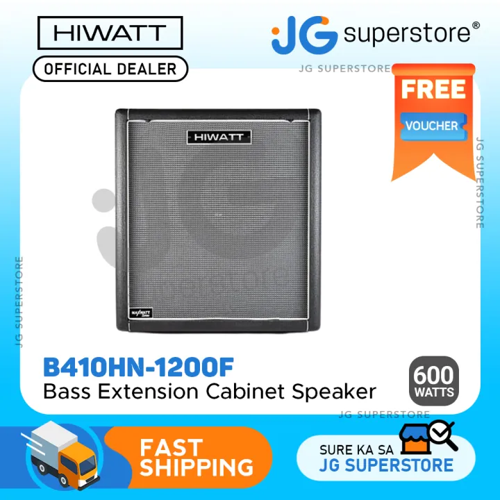 Hiwatt B410HN 600W Compact Bass Extension Speaker Cabinet with 4 10 ...
