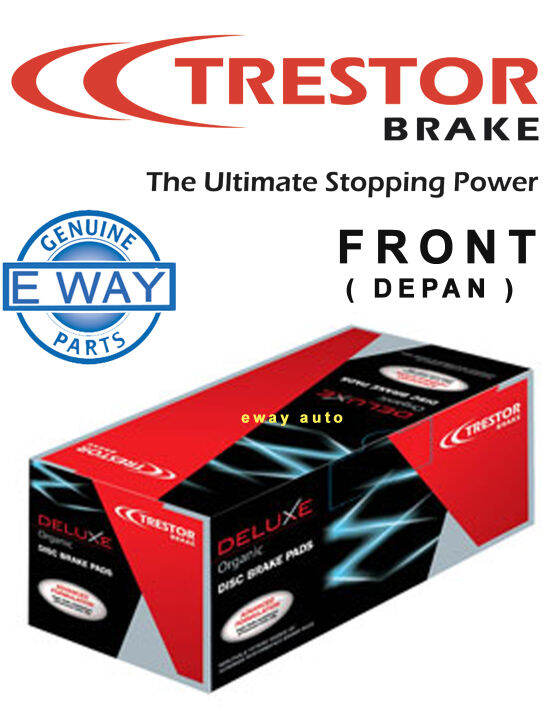 TRESTOR BRAKE PADS PROTON EXORA TURBO FRONT | Lazada