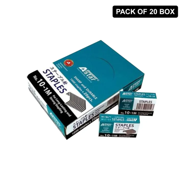 Astar Staples / Bullet / Dawai Kokot / Ubat Stapler (No.10-1m / Pack of ...