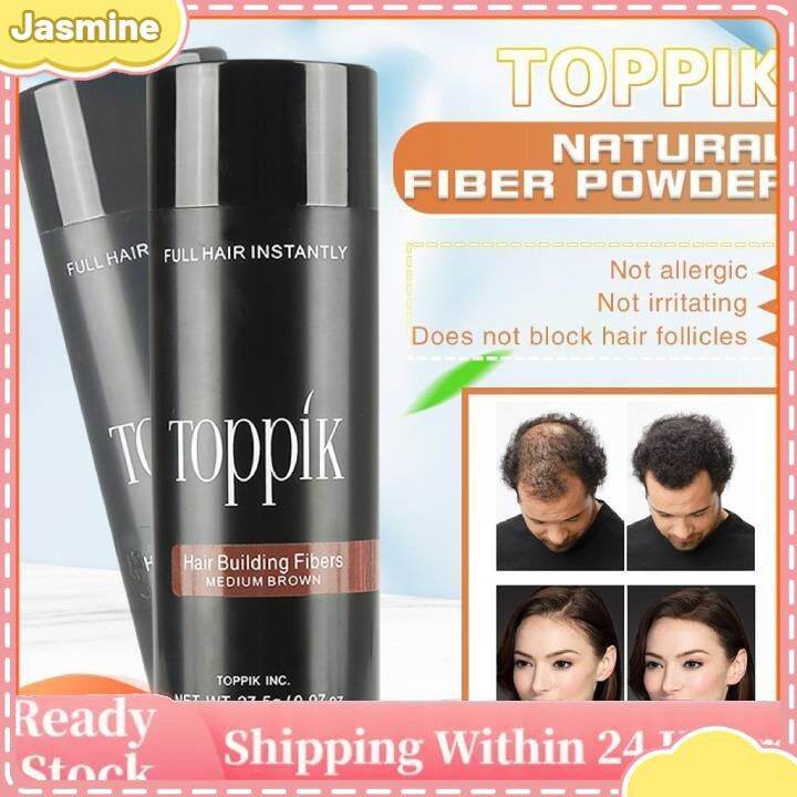 Jasmine Toppik Hair Fiber Hair Loss Building Fibers+Applicator Spray ...