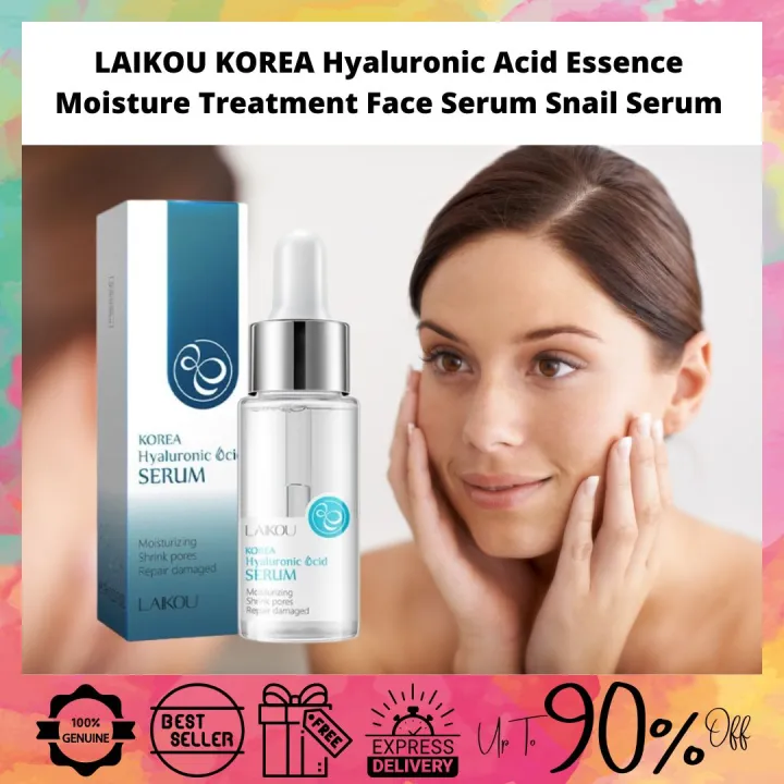 🌠 LAIKOU Anti-aging Face Serum Hyaluronic Acid Reduce Wrinkles Spots Essence Moisturizer ...