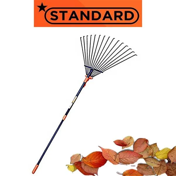 Toothed grass rake telescopic grass rake garden sweeping rake leaf ...