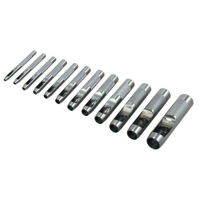 Pahat Plong Set 12 Pcs - Plong Pelubang Kulit Set 12 Pcs | Lazada Indonesia